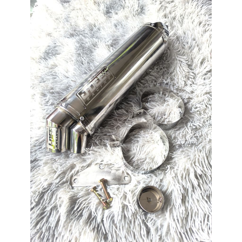DUAL TIP J-DEE RACING POWER PIPE. | Shopee Philippines