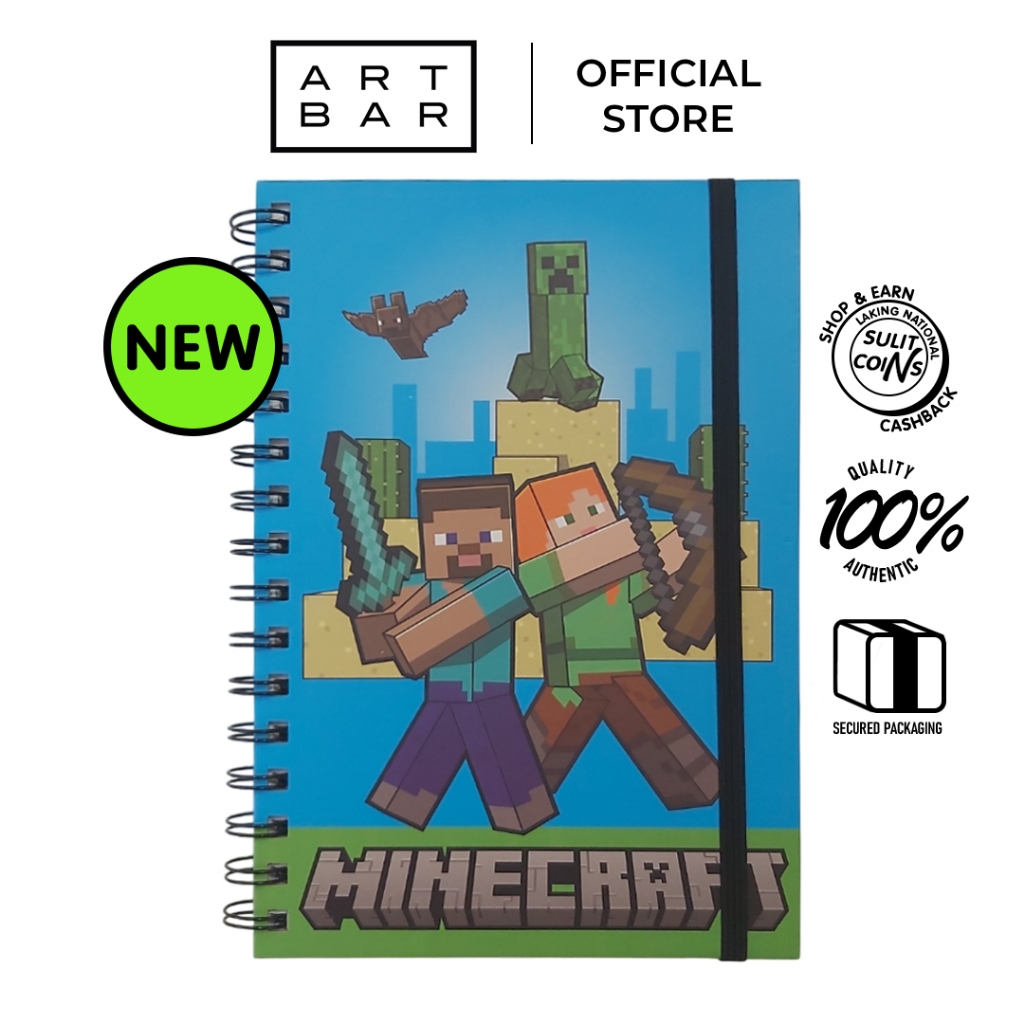 Minecraft Journal Notebook DST A5 - Art Bar | Shopee Philippines