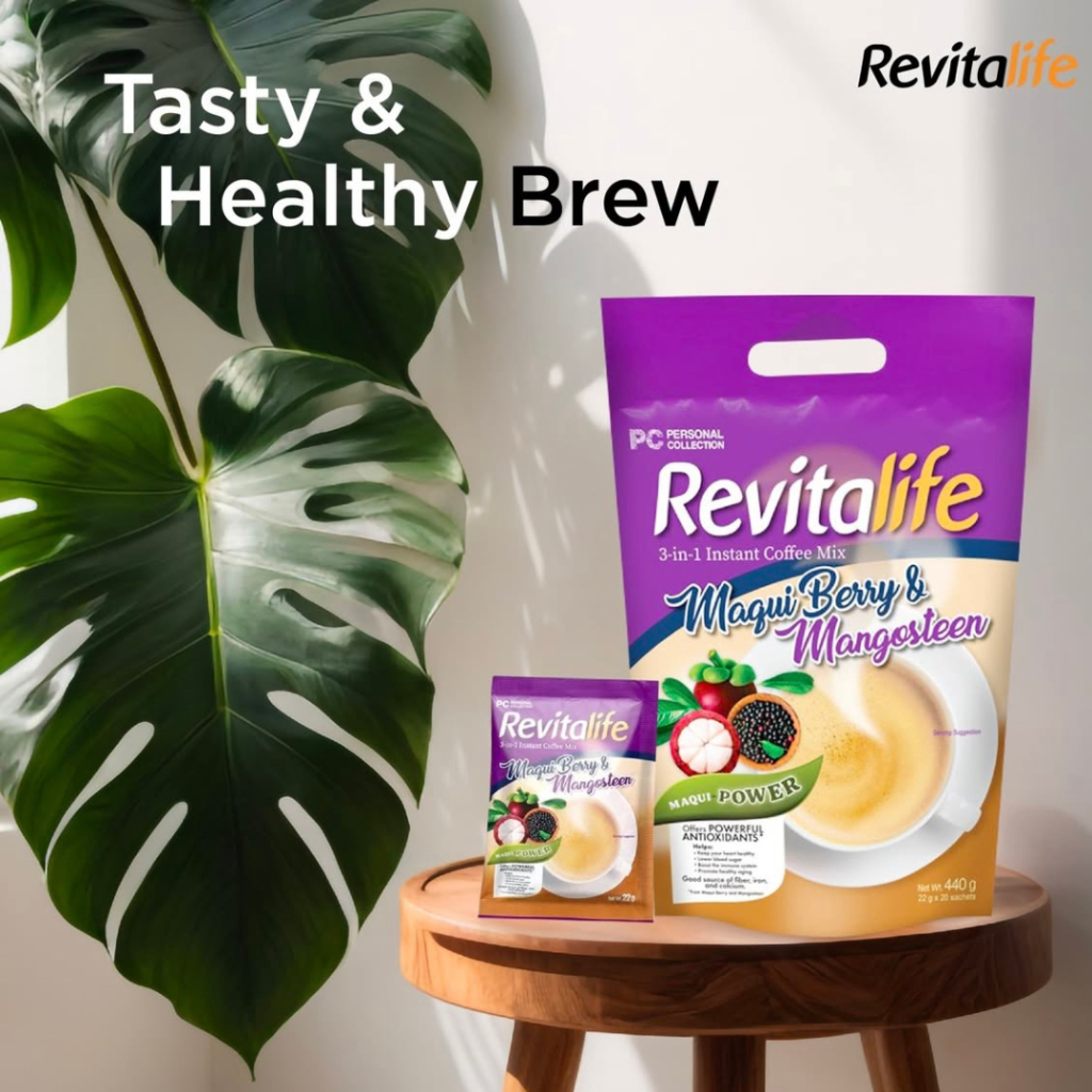 PC REVITALIFE MAQUI BERRY & MANGOSTEEN ANTIOXIDANT COFFEE 20 SACHETS ...