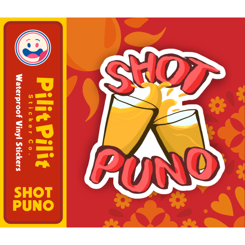 Shot Puno Waterproof Vinyl Sticker | Pilit Pilit Sticker Co. | Shopee ...