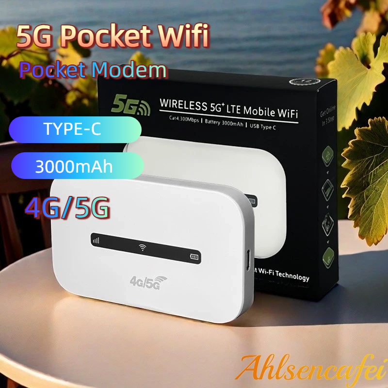 4G/5G Pocket Wireless Router Pocket WiFi Openline LTE Hotspot Router Modem Sim Card 150Mbps ...