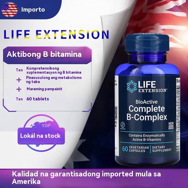 Life Extension, BioActive Complete B-Complex, 60 Vegetarian Capsules-KS ...