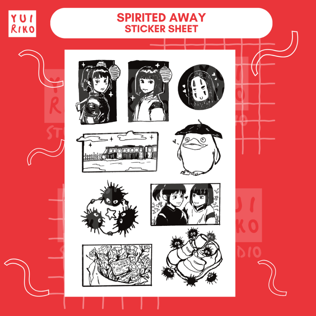 Spirited Away Sticker Sheet | Vinyl Kiss Cut Stickers | Shopee Philippines