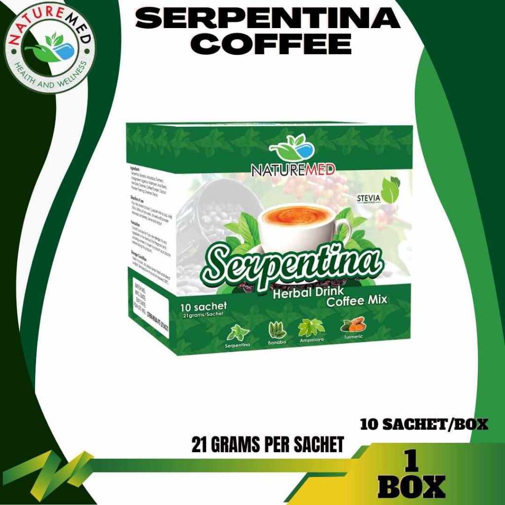 NatureMed Serpentina Coffee | 21Grams | 10 Sachet | 1 BOX | Shopee ...