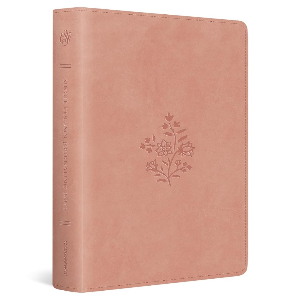 ESV Single Column Journaling Bible (TruTone, Pink, Wildflower Design ...