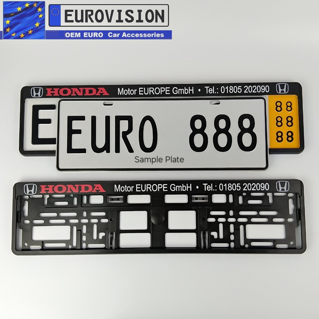 VARIOUS Euro Plateholder German Brandnew - Euro Plate Holder Label ...