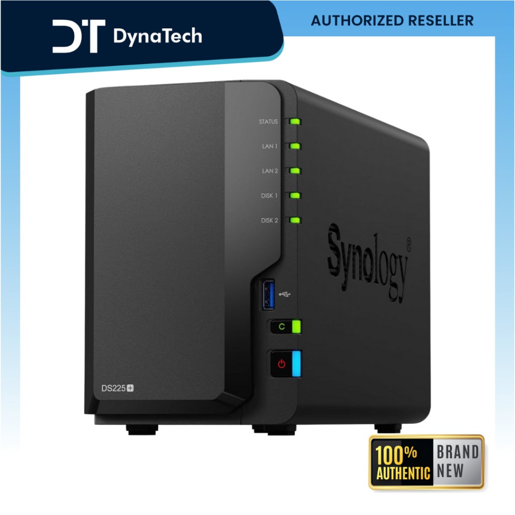 Synology DS225+ Diskless System 2-Bay Diskless NAS DiskStation | Shopee ...