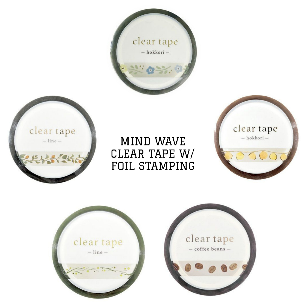MIND WAVE CLEAR TAPE WITH FOIL STAMPING COLLECTION | Shopee Philippines