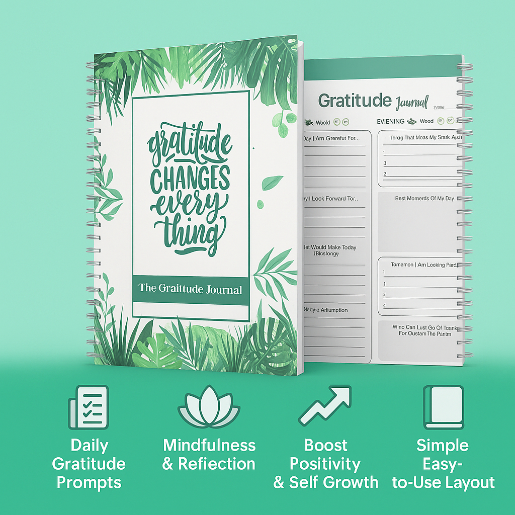 Gratitude Journal – Daily Reflection & Mindfulness Notebook for ...
