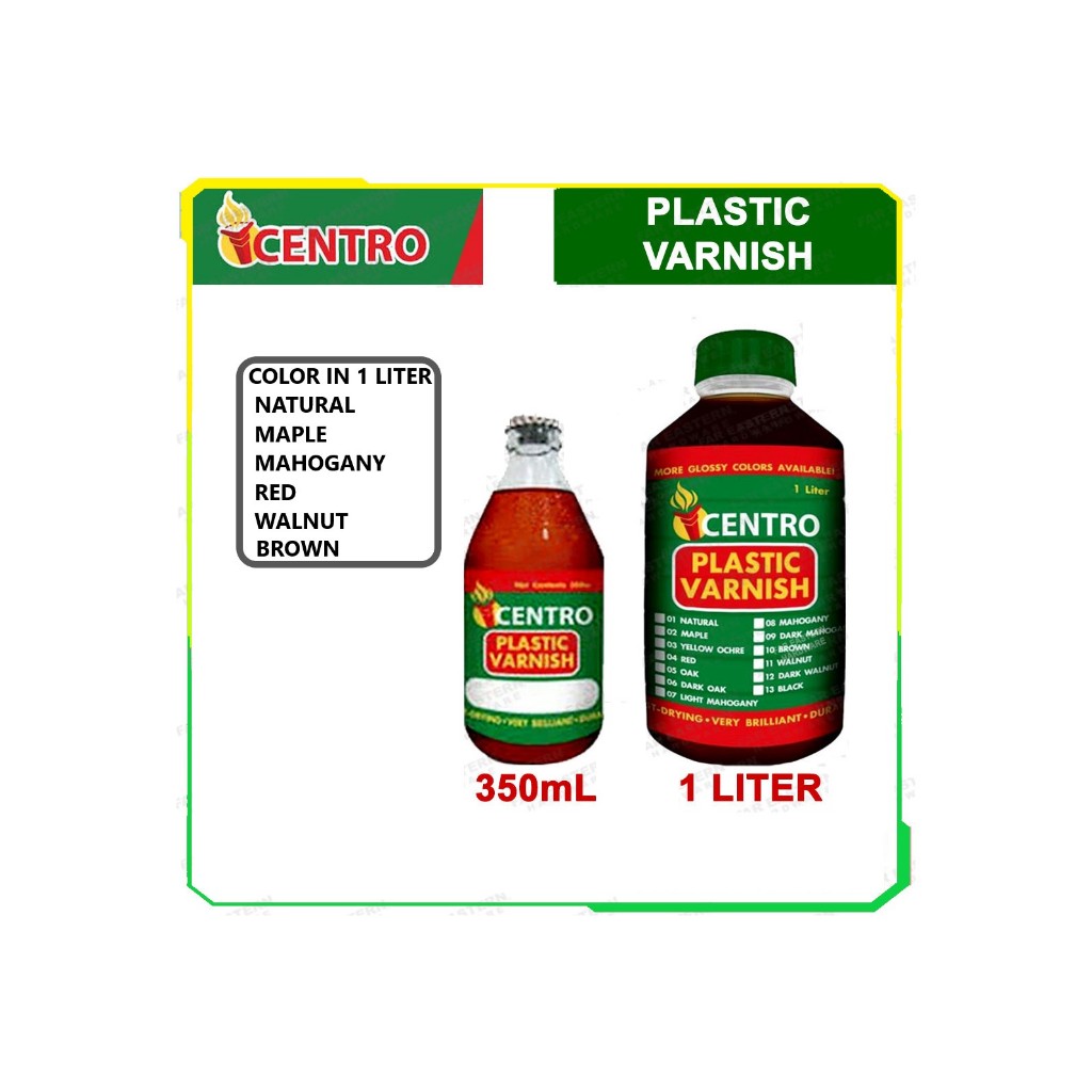 Centro Plastic Varnish 350cc and 1 Liter | Shopee Philippines
