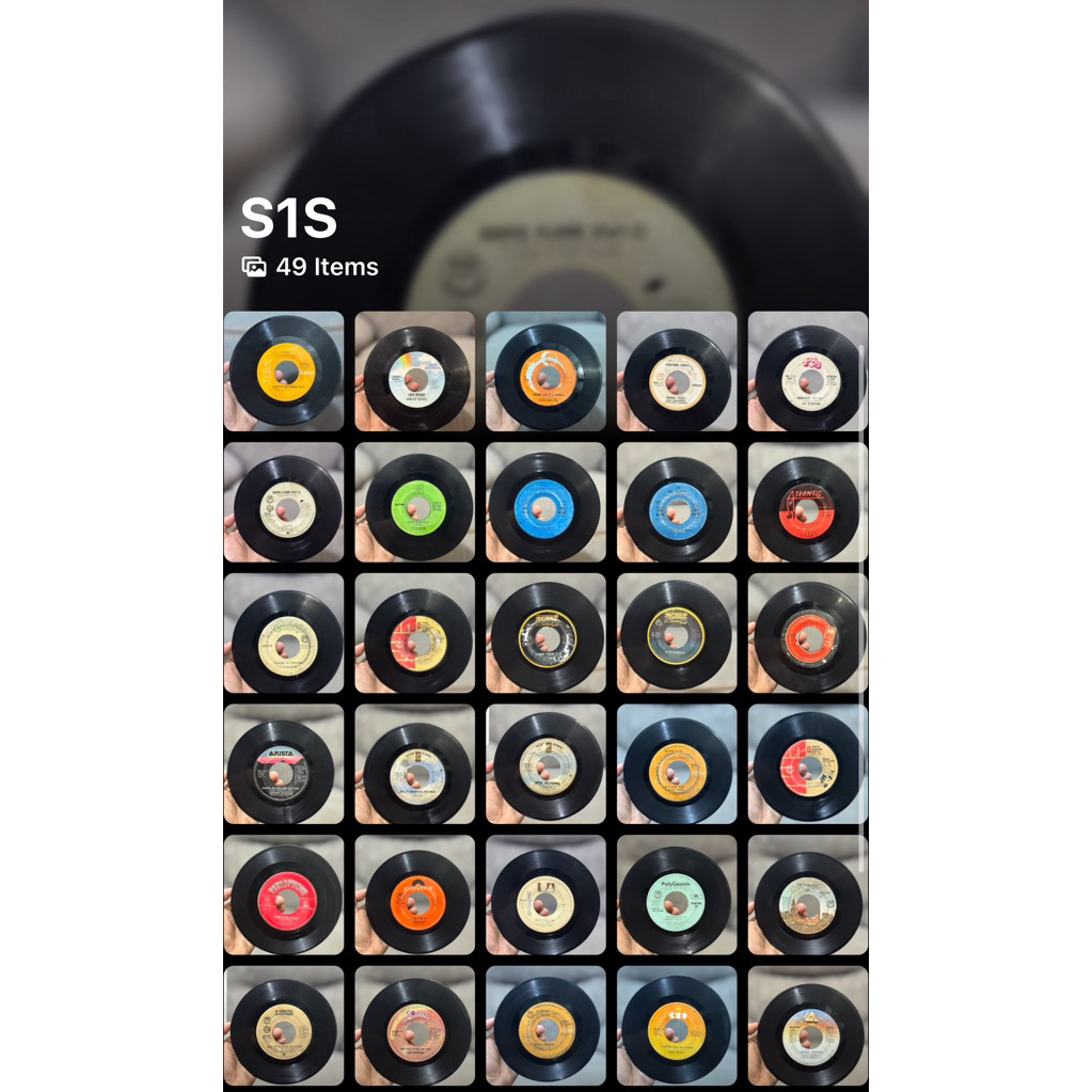Vintage 45rpm Vinyl Records Box S1S Various Artists | Shopee Philippines