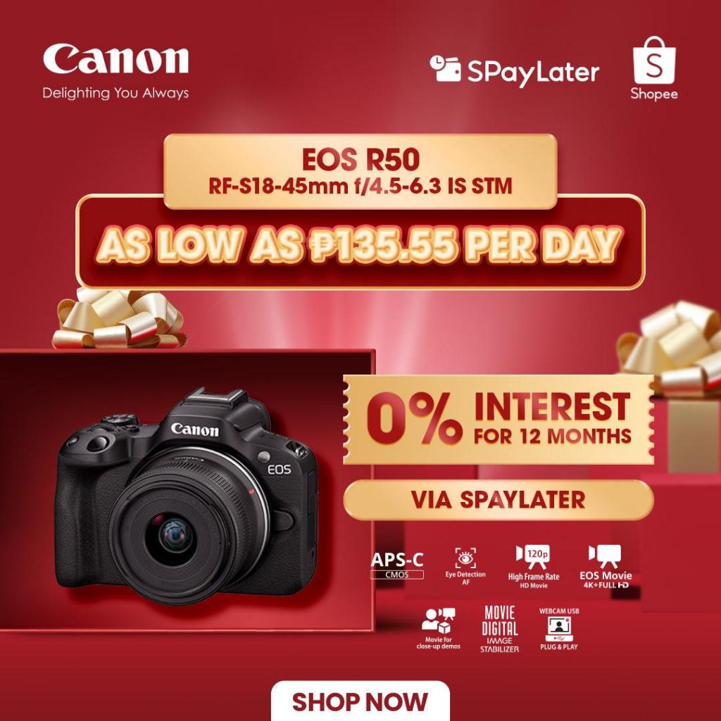 Canon Mirrorless Camera EOS R50 RF-S18-45mm 24.2 Megapixel-with Free ...