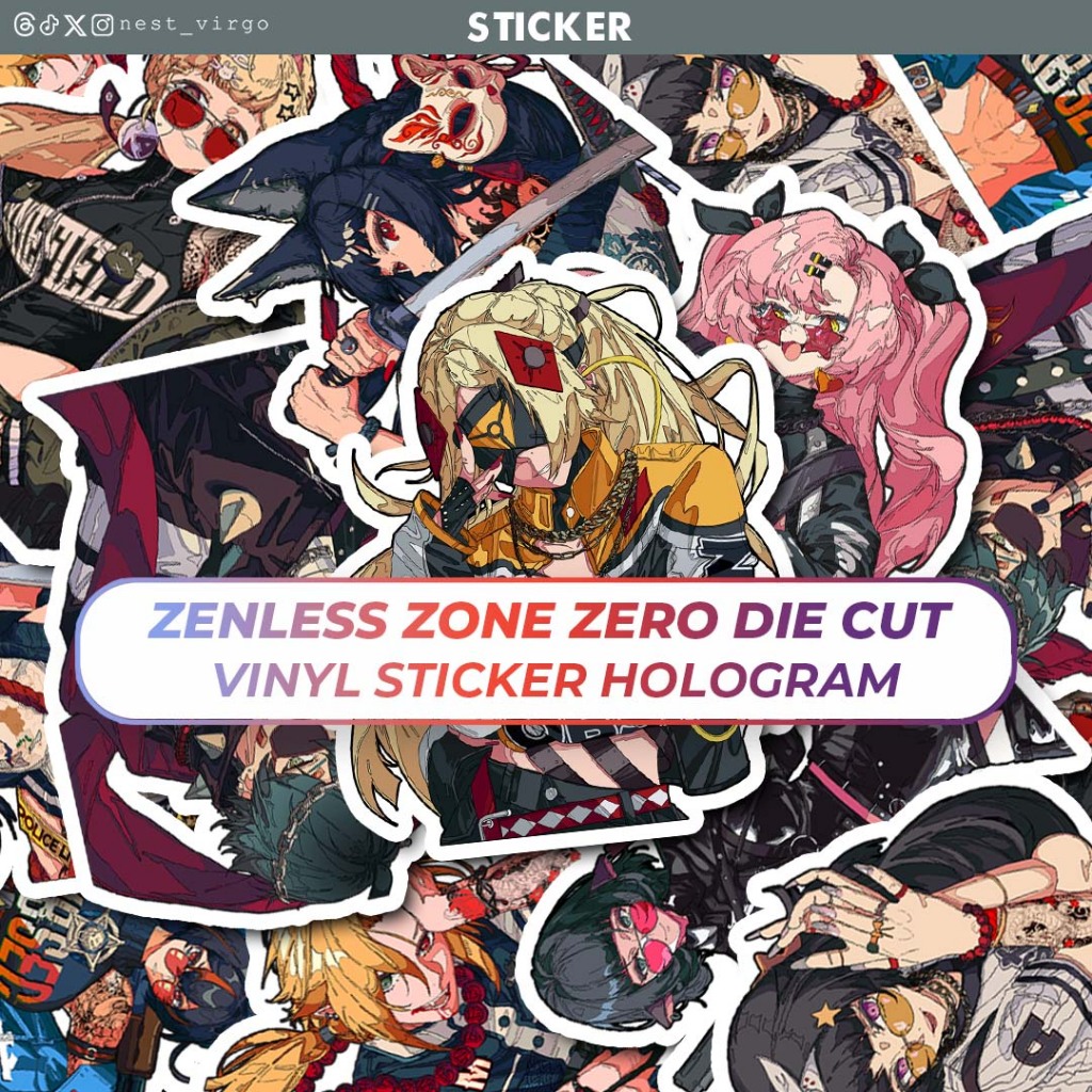 Zenless Zone Zero Die Cut Vinyl Sticker | Nestvirgo | Shopee Philippines