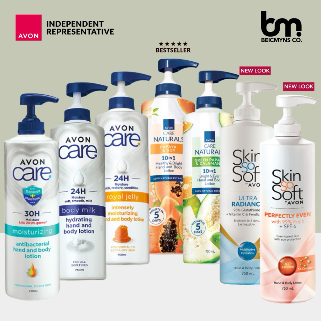 AVON JUMBO LOTIONS | Avon Naturals, Avon Care & Skin so Soft Hand ...