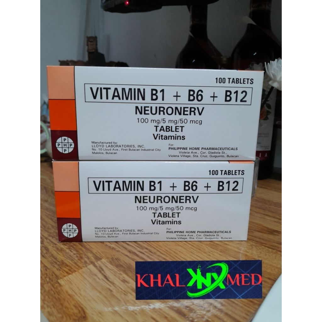 VITAMIN B1 + B6 + B12 (NEURONERV) | Shopee Philippines