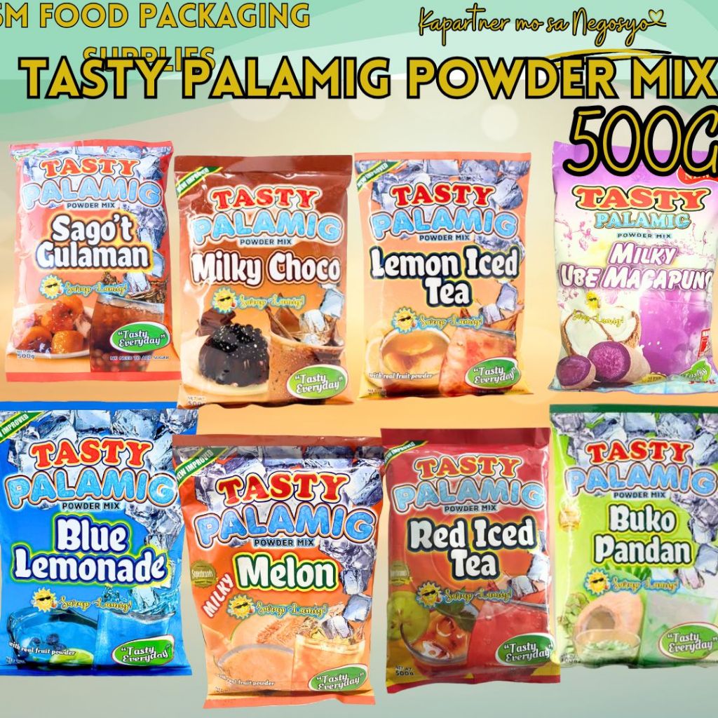 Tasty Palamig Powder Juice Mix 500g Melon Sagot Gulaman BlueLemonade ...