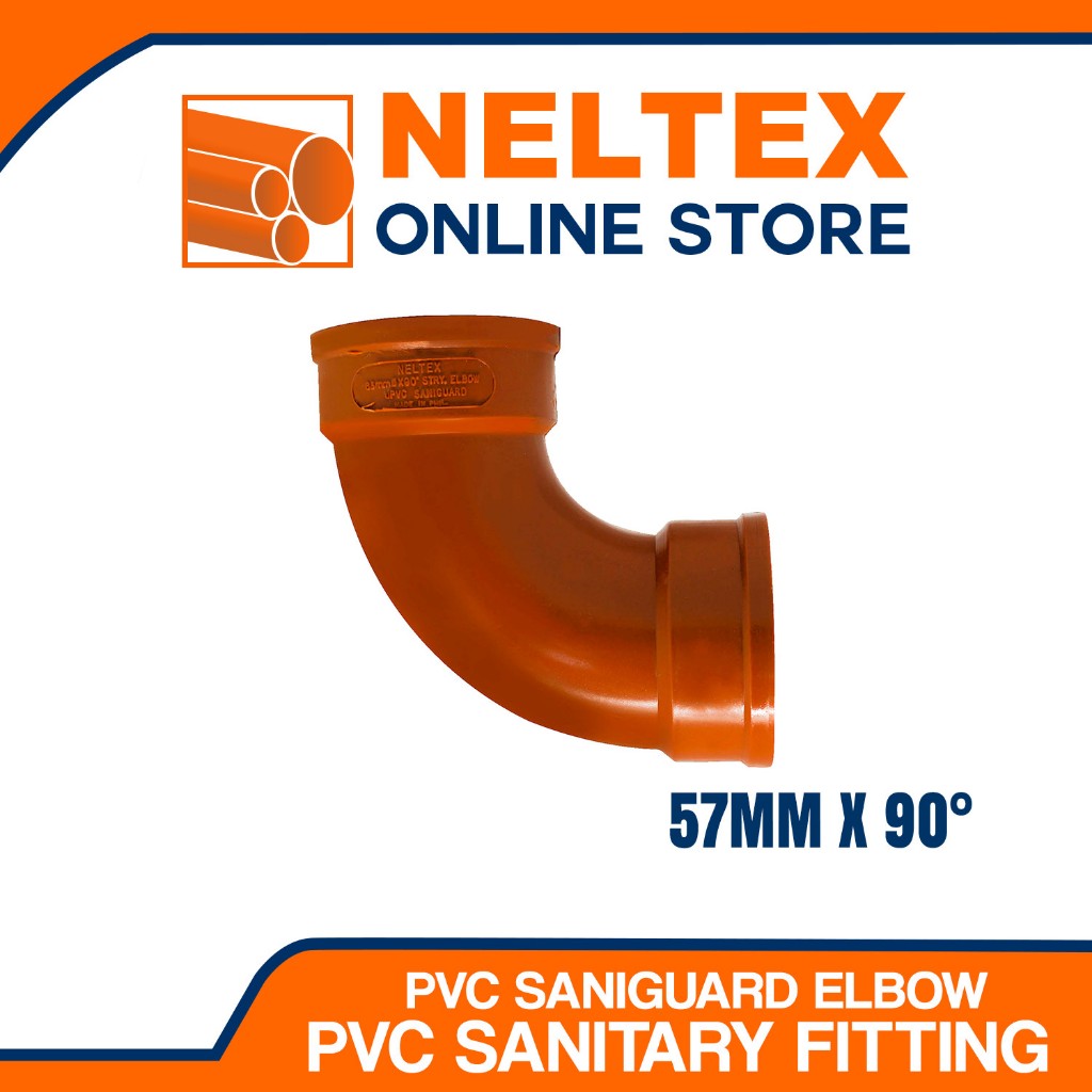 Neltex Saniguard PVC Fitting Elbow 57mm x 90degree | Shopee Philippines
