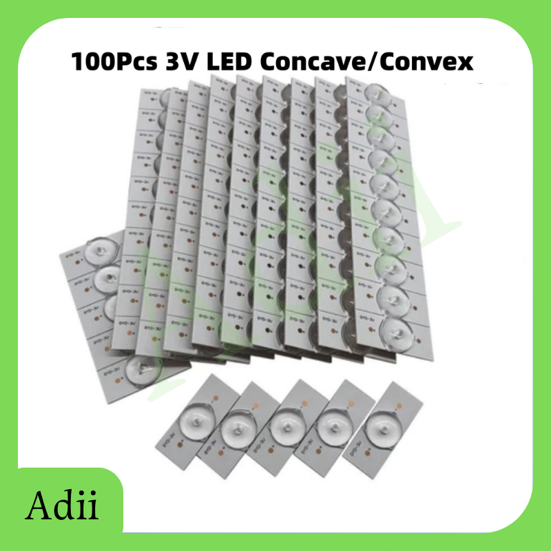 100Pcs Aluminum Substrate LED Concave-Convex Mirror General-Purpose LCD ...