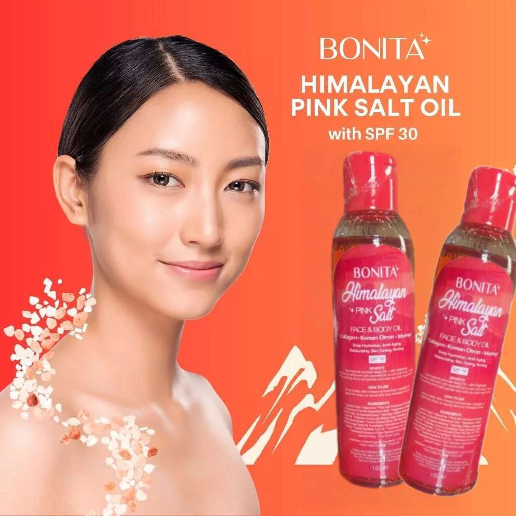 Sadoline Bonita Himalayan Pink Salt Face & Body Oil Collagen Deep ...