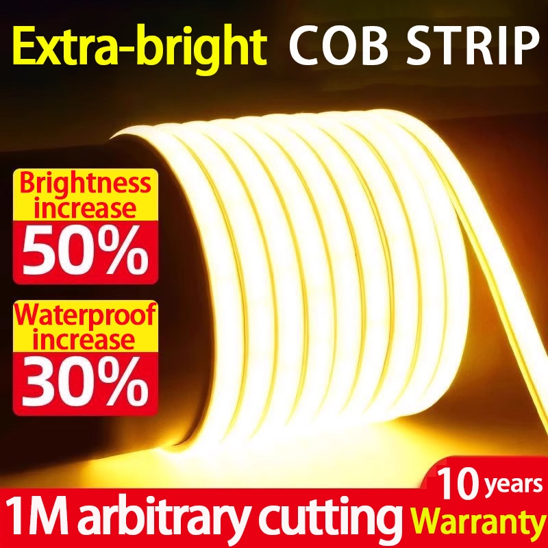 LED Strip Light 20/30/50/100M Waterproof Led Strip lights COB Room ...
