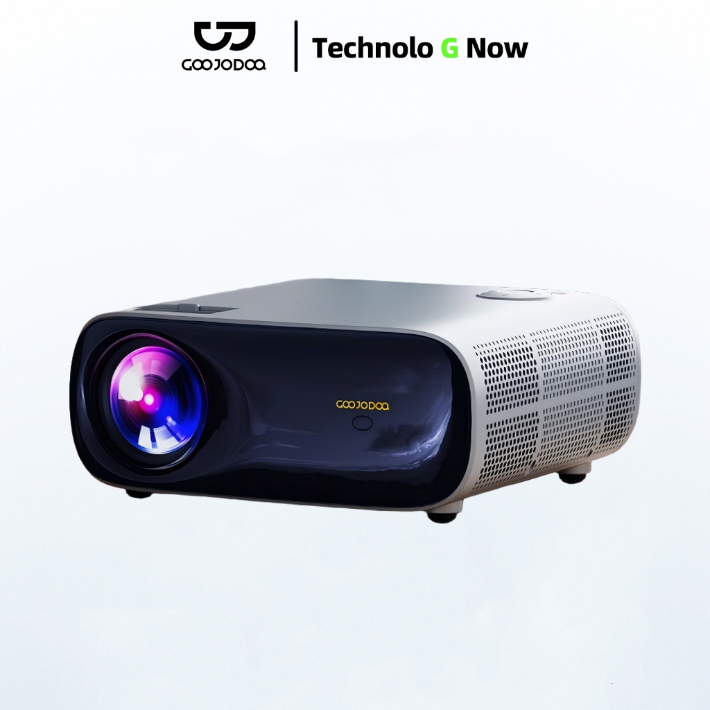 GOOJODOQ 4K Ultra HD 1080P Projector for Phone Bluetooth Speaker Laptop ...