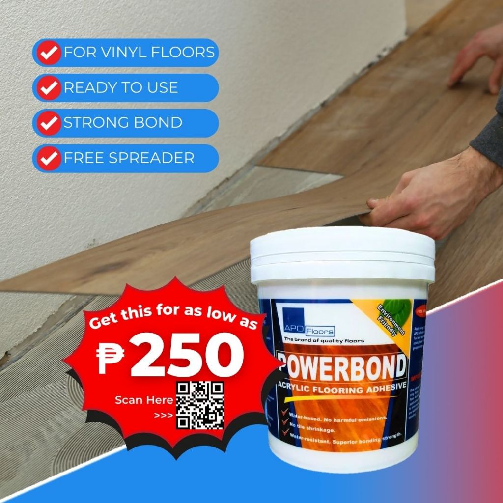 Apo Powerbond Acrylic Flooring Adhesive For Vinyl Tiles (1.25 kilos ...