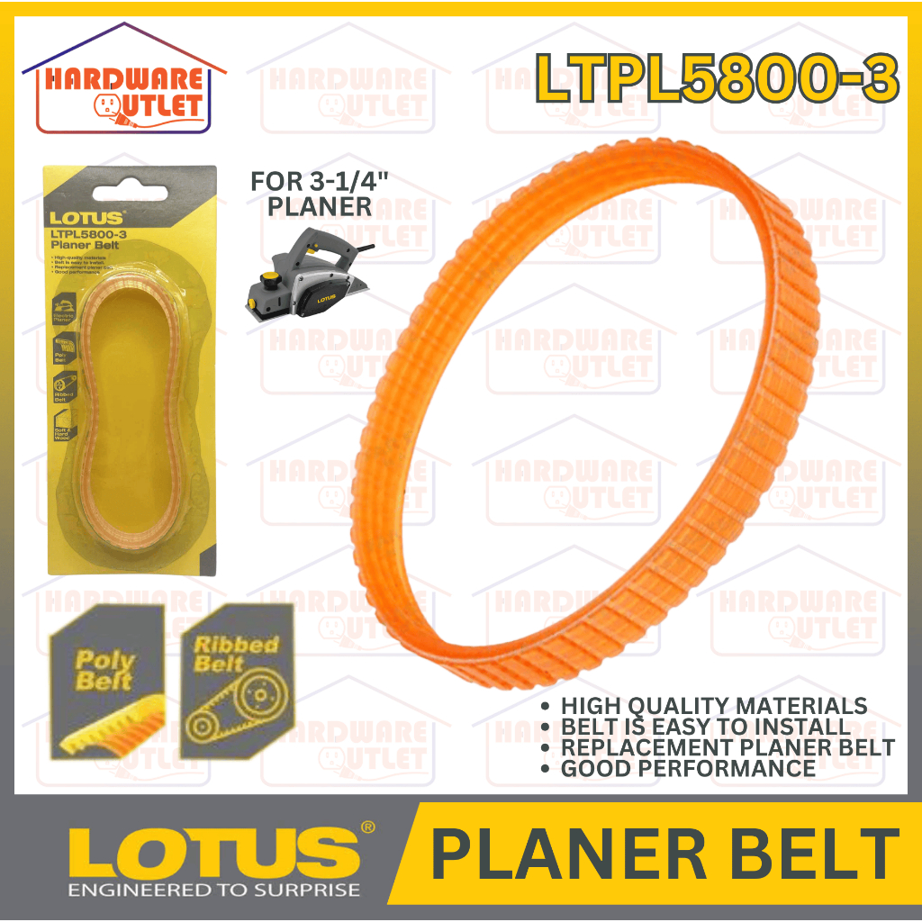 Lotus Planer Belt for 3-1/4" Planer LTPL5800-3 | Shopee Philippines