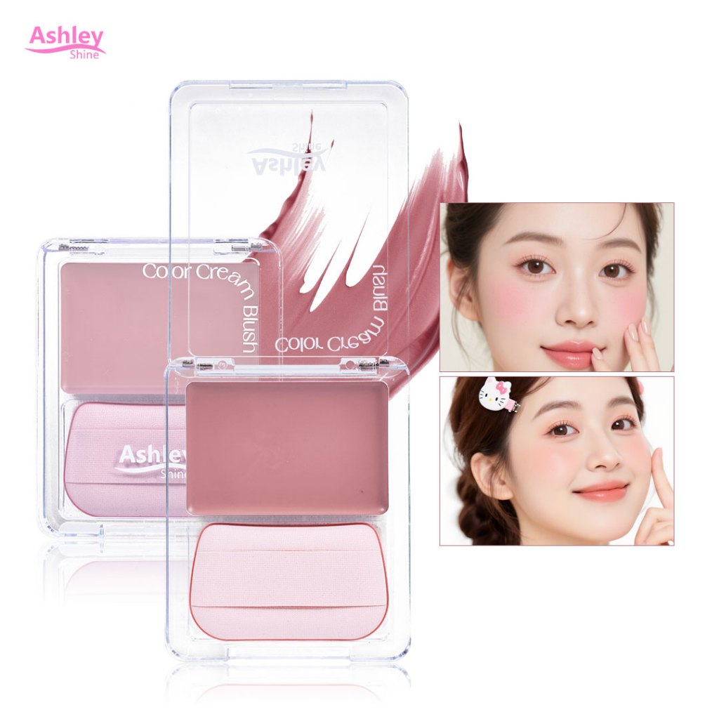 Ashley Shine Highly Pigmented Blush Cream Natural Long-Lasting ...