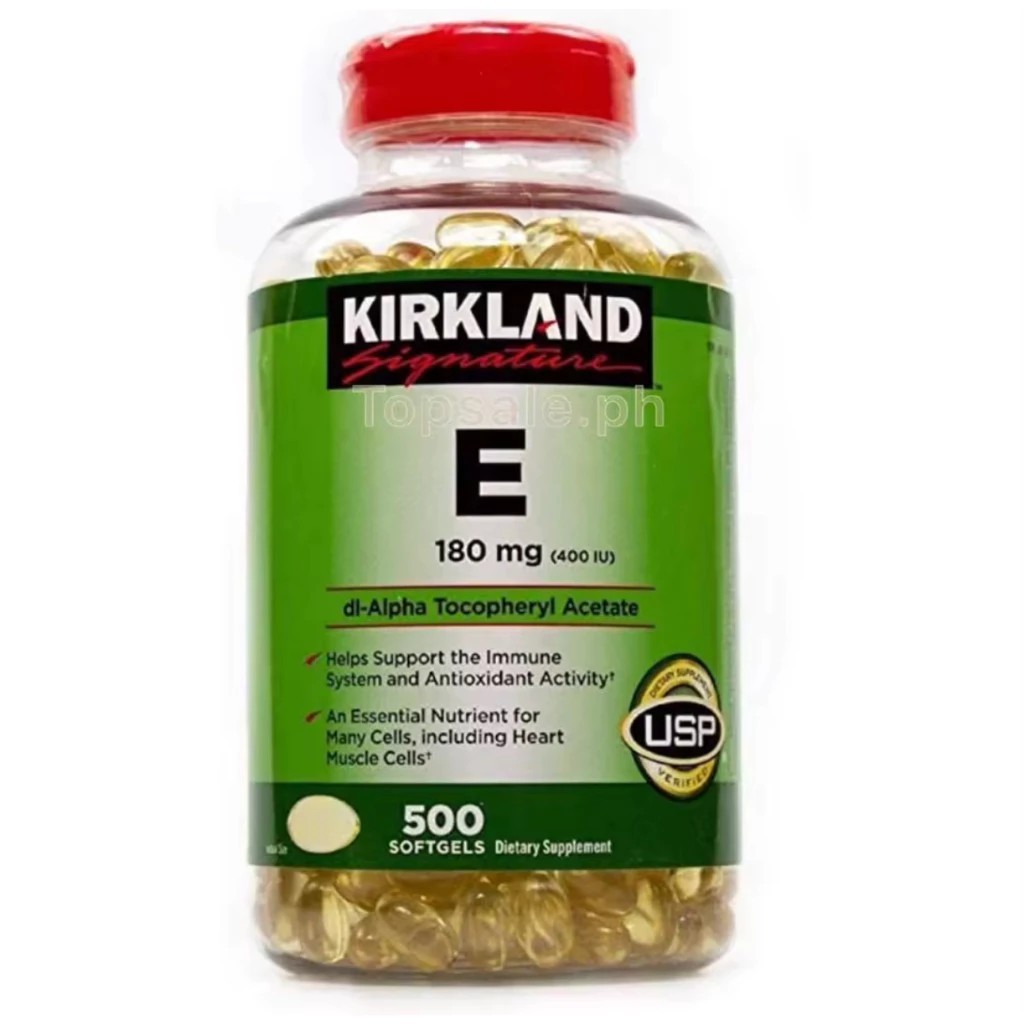 SnR Vitamin E Signature 180mg 400 I.U. Original 500 Softgel Made in USA ...