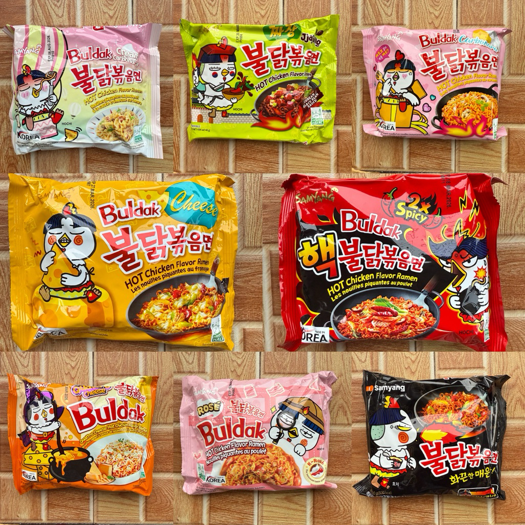 Samyang Instant Noodles Buldak Carbo | Cheese | x2 Spicy | Original ...
