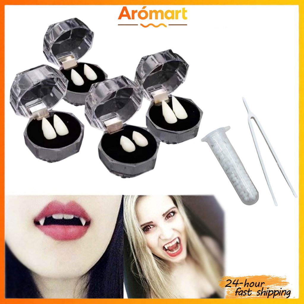 Halloween Vampire Fangs Set Realistic Scary Look/Comfortable Wear/Party ...