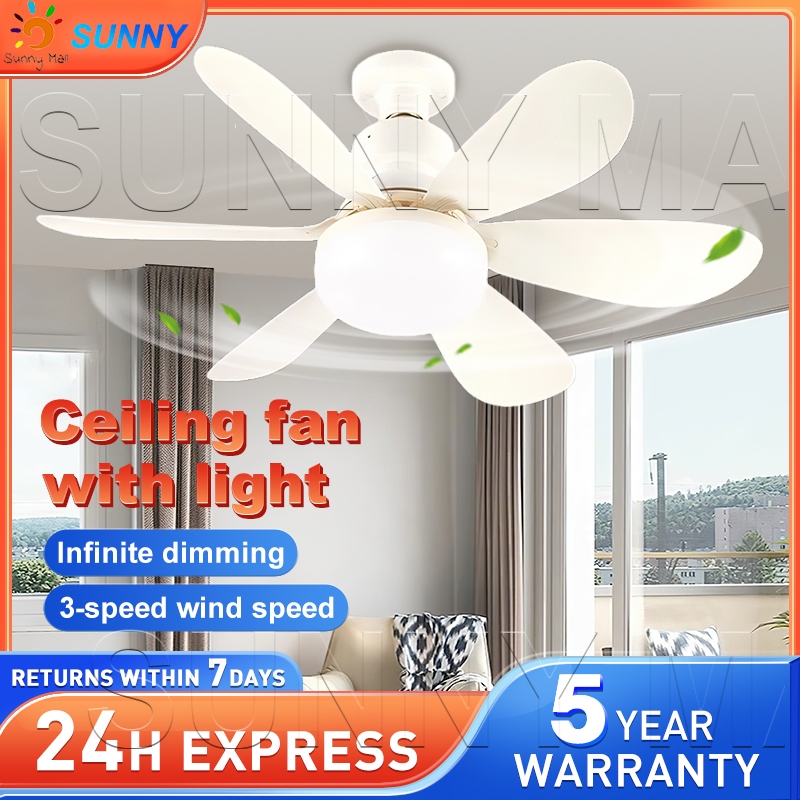 Sunny Ceiling Fan With Light Fan Light Ceiling Fan Light 3Speed 6 ...