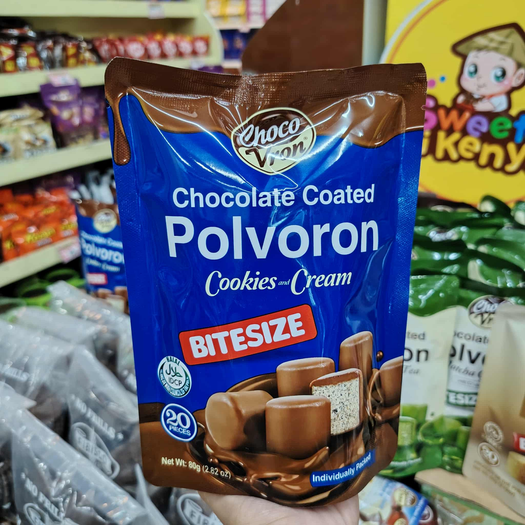 ChocoVRon Chocolate Coated Polvoron Bitesize 20pieces 60grams | Shopee ...