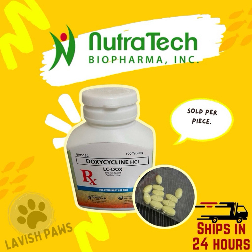 LC DOX Tablets 100mg Antibacterial FOR DOG & CAT SOLD PER 10 PCS ...