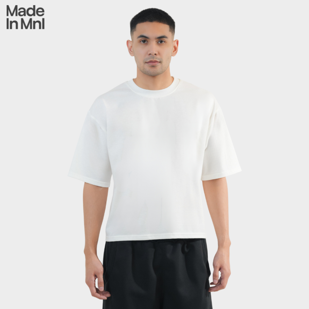 MadeInMnl Boxy Cropped Shirt (Plain) | Shopee Philippines