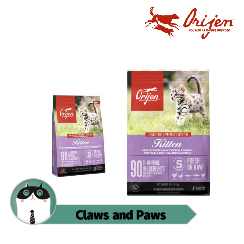 Origen Kitten Dry Cat Food 1.8kg / 5.4kg – High Protein, Grain Free ...