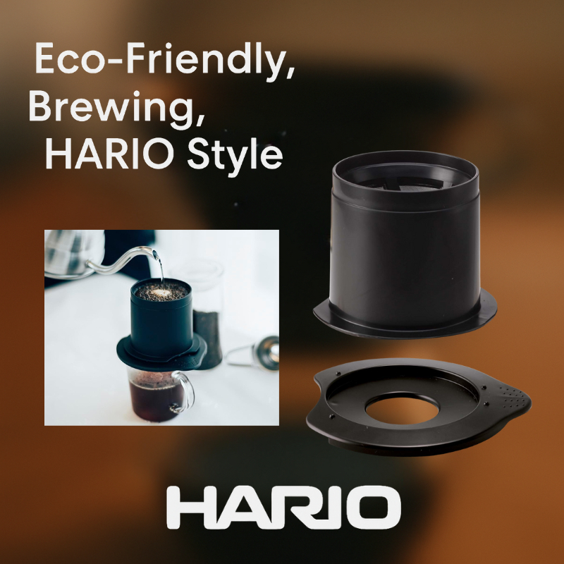 HARIO Cafeor Dripper 1 Cup Paperless Coffee Dripper Black CFOD-1B ...