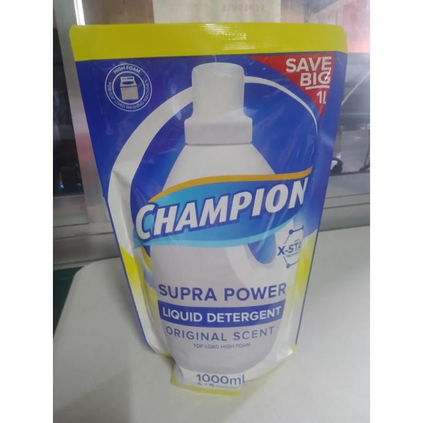 1000ml Champion Supra Power Liquid Detergent - Original Scent | Shopee ...