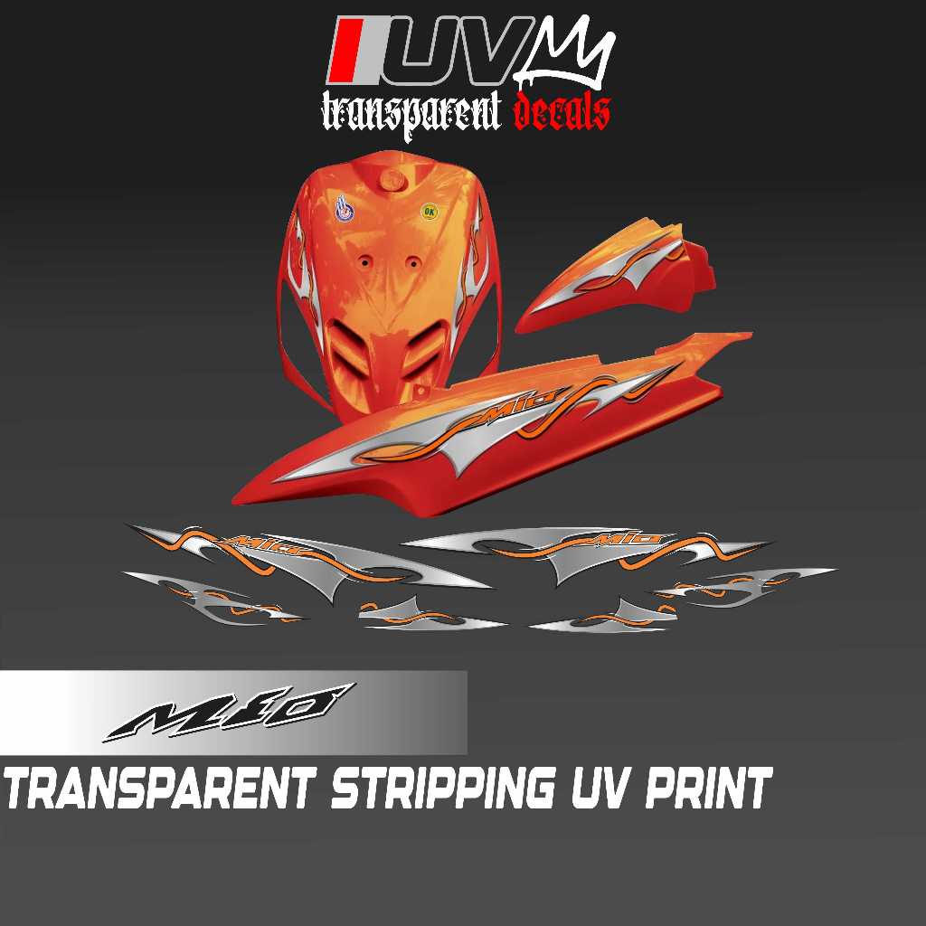 TRANSPARENT MIO SPORTY MIO 1 STRIPING LATEST NEW CONCEPT DECALS ...