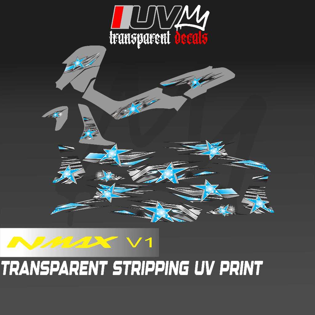 TRANSPARENT Striping STICKER nmax v1 STAR SERIES star decals | Shopee ...