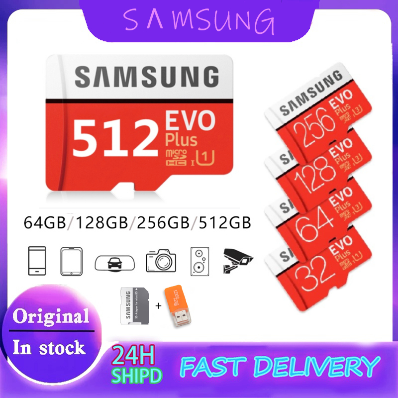 Evo Plus Memory Card original 512GB/256GB/128GB MicroSDXC UHS-I U3 ...