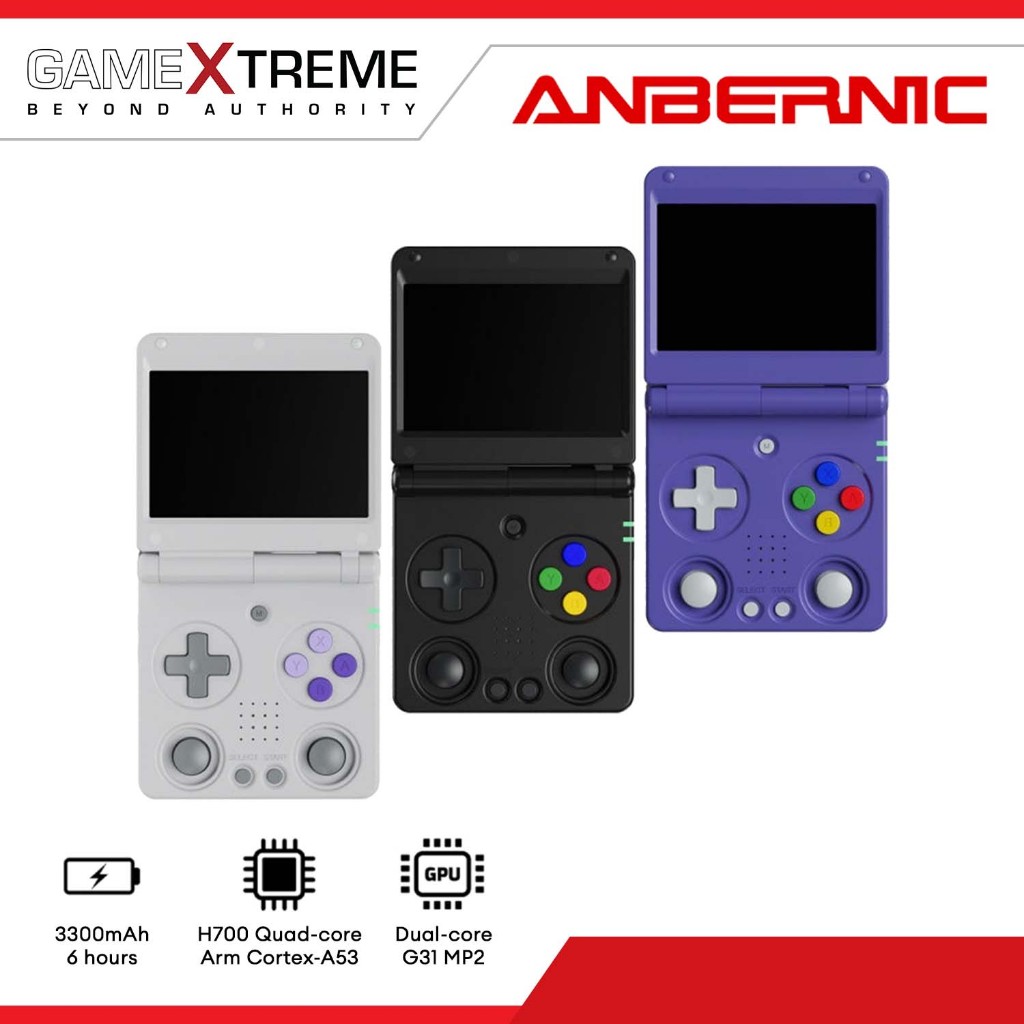 Anbernic RG 34XXSP Portable Foldable Retro Handheld Linux 64-bit Game ...