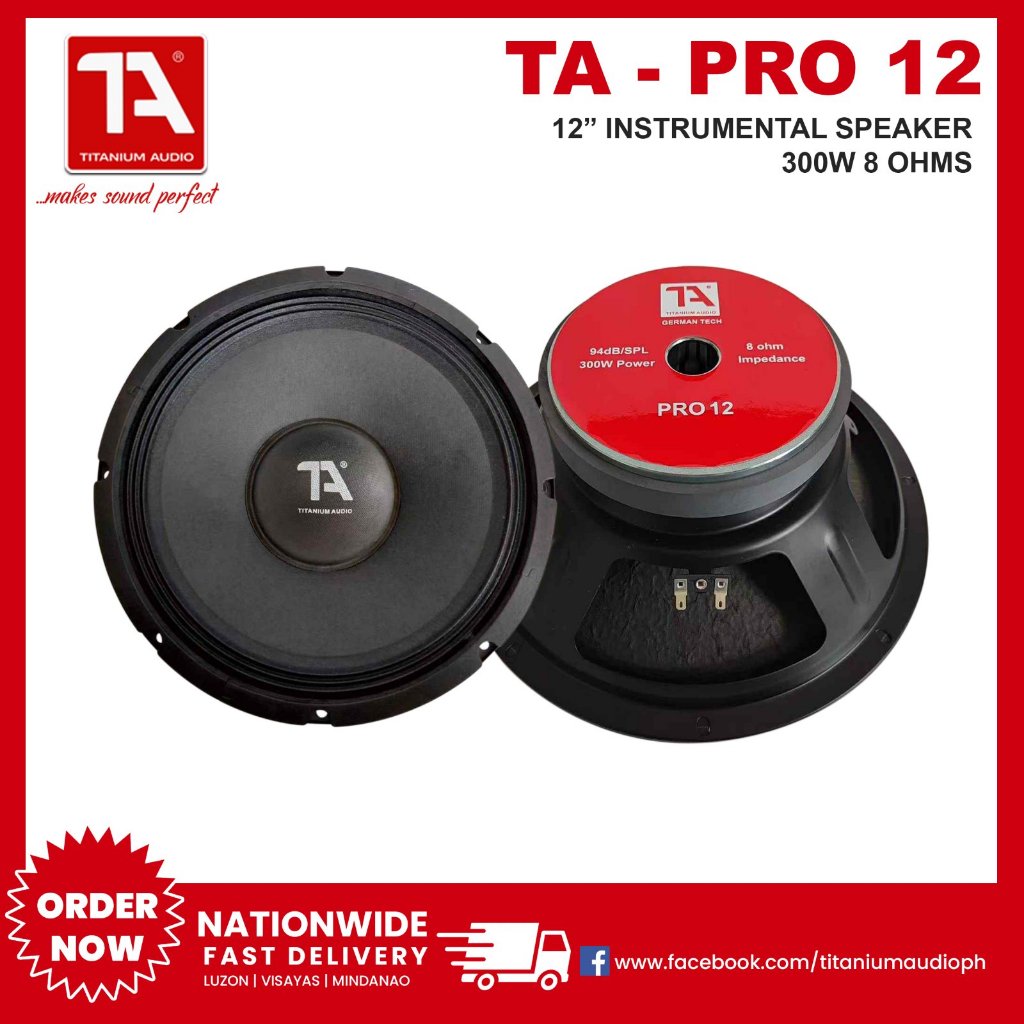 Titanium Audio Pro 12 / 12 inch Instrumental Speaker / 300w / Woofer ...