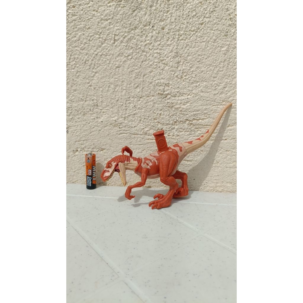 Preloved Jurrasic dino articulated (orange) | Shopee Philippines
