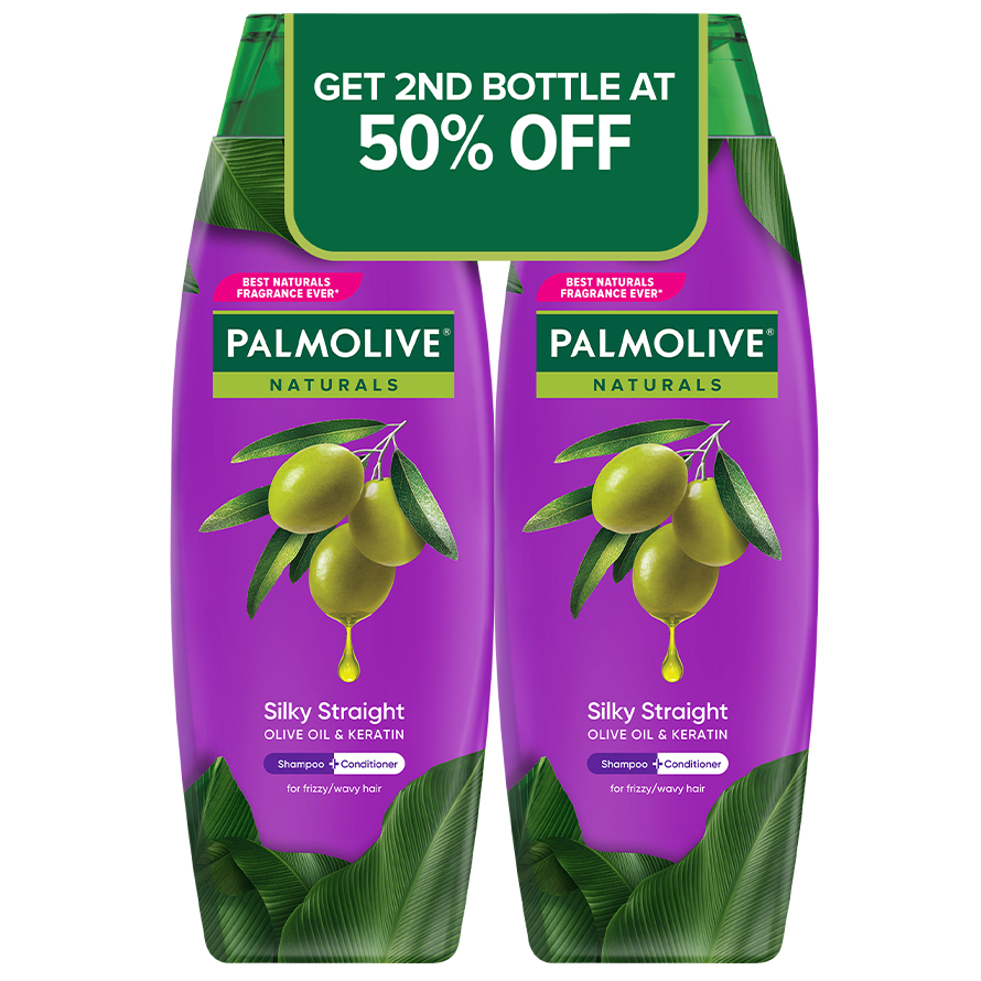 Palmolive Shampoo Naturals Silky Straight 180mlx2 | Shopee Philippines