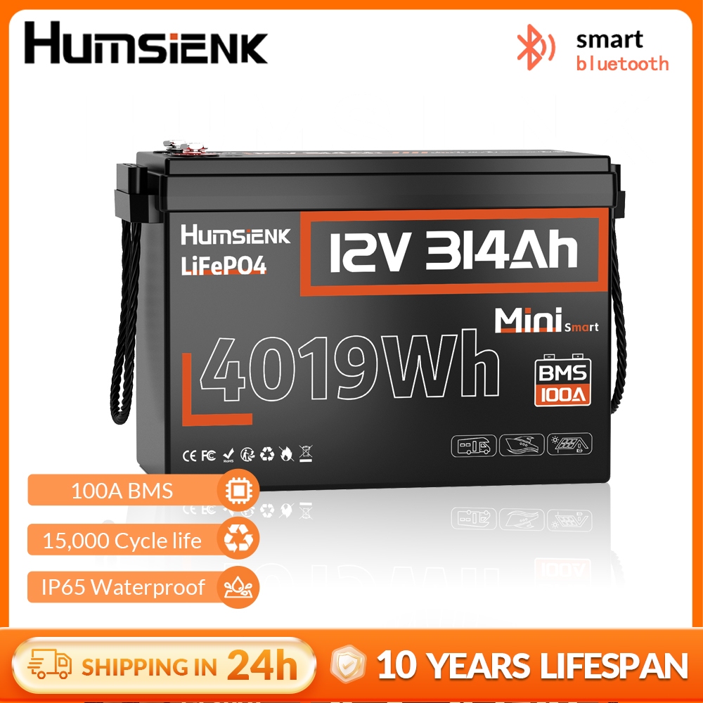 12V 300Ah 314Ah Mini Bluetooth Lithium LiFePO4 Battery, Solar Energy ...