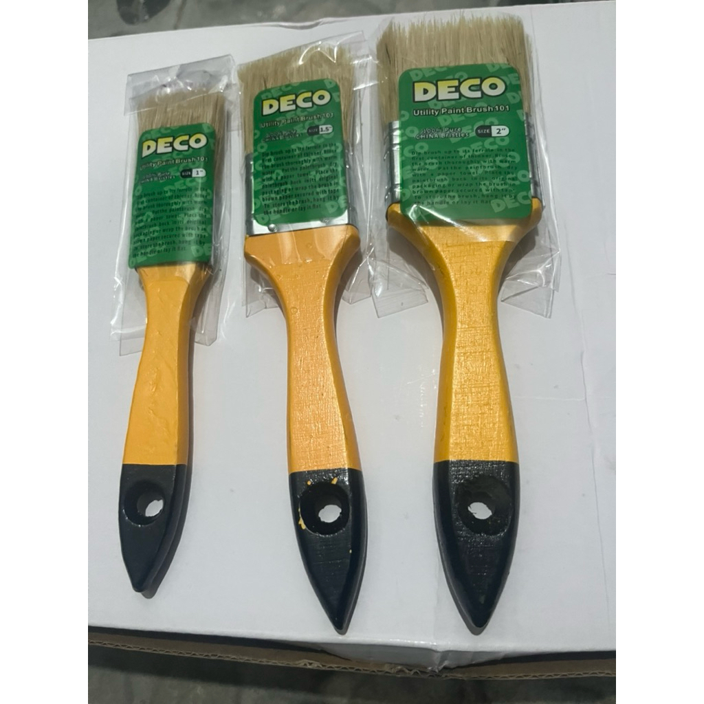 DECO Paint Brush per box 12 pieces 1” 1 1/2” 2” 2 1/2” | Shopee Philippines