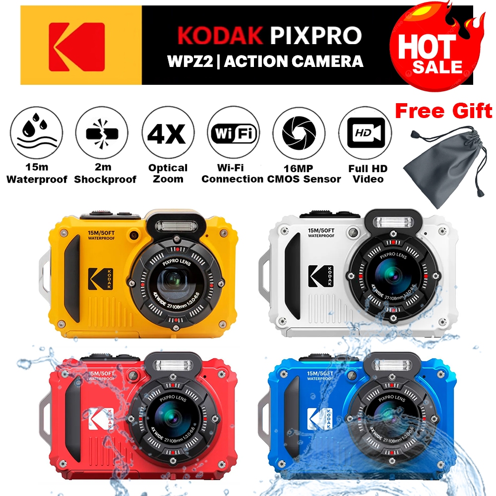New Kodak PIXPRO WPZ2 Compact Digital Camera Waterproof Shockproof ...