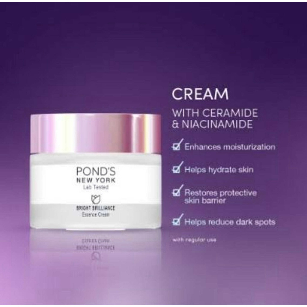 Ponds New York Bright Brilliance Brightening Face Cream 50G | Shopee ...