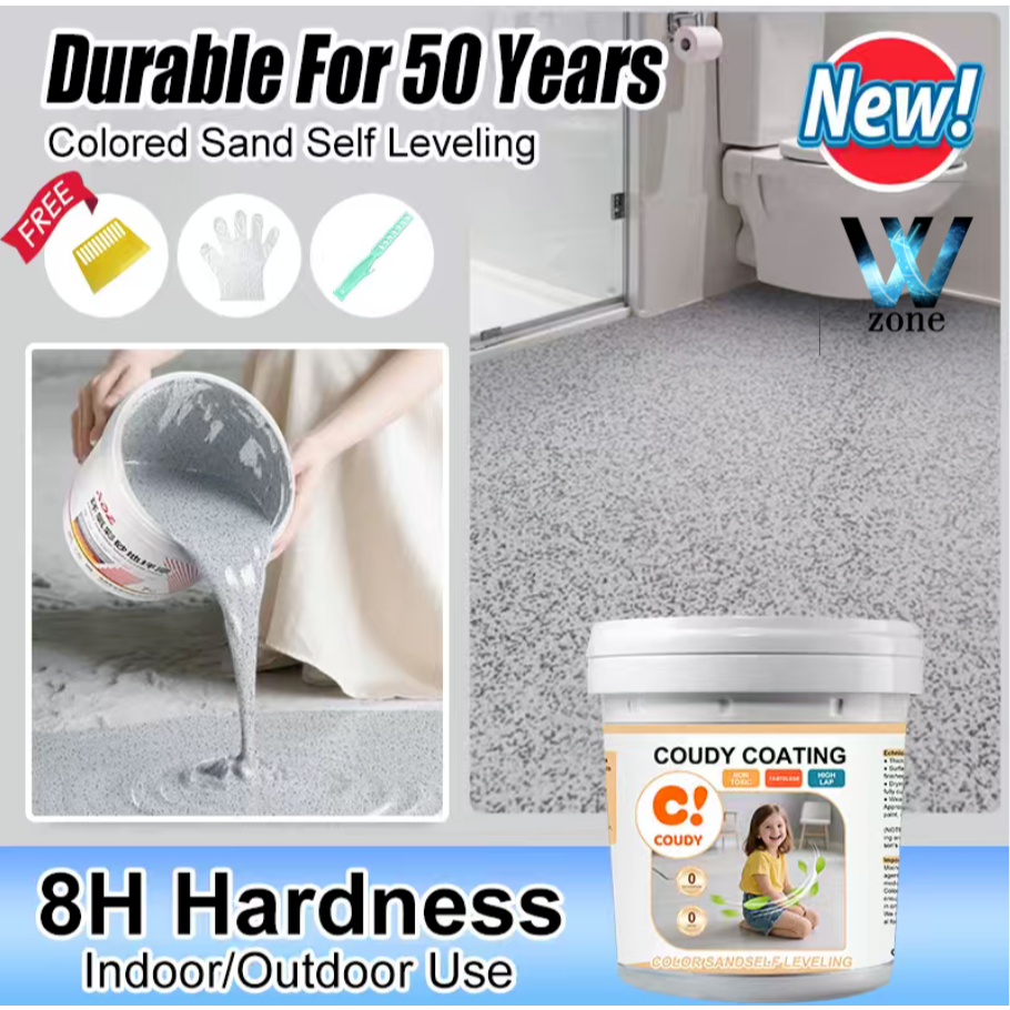 COD Epoxy Sand Floor Paint Rubberized Water-Based Epoxy Resin Floor ...